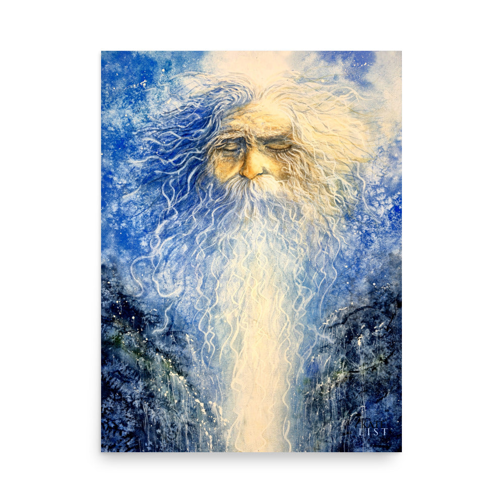 Premium Luster Photo Paper Poster — “Guardian of the Waterfall” – kate-list